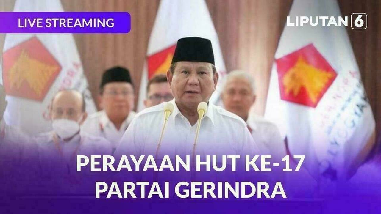 Perayaan HUT Ke-17 Partai Gerindra | LIVE