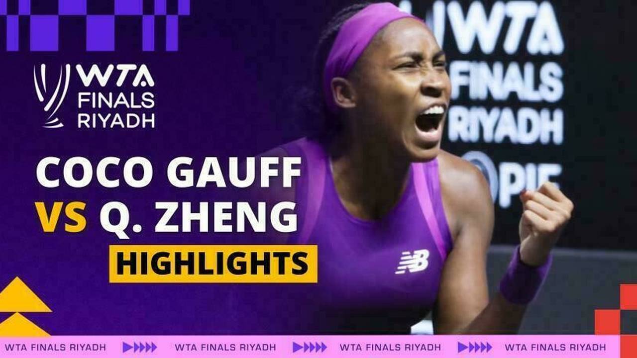 Final: Coco Gauff vs Qinwen Zheng - Highlights | WTA Finals Riyadh 2024 | Vidio