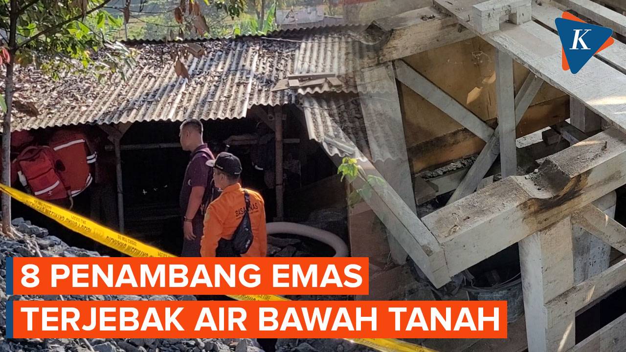 Kronologi 8 Penambang Emas Terjebak Air Bawah Tanah di Banyumas - Kompascom