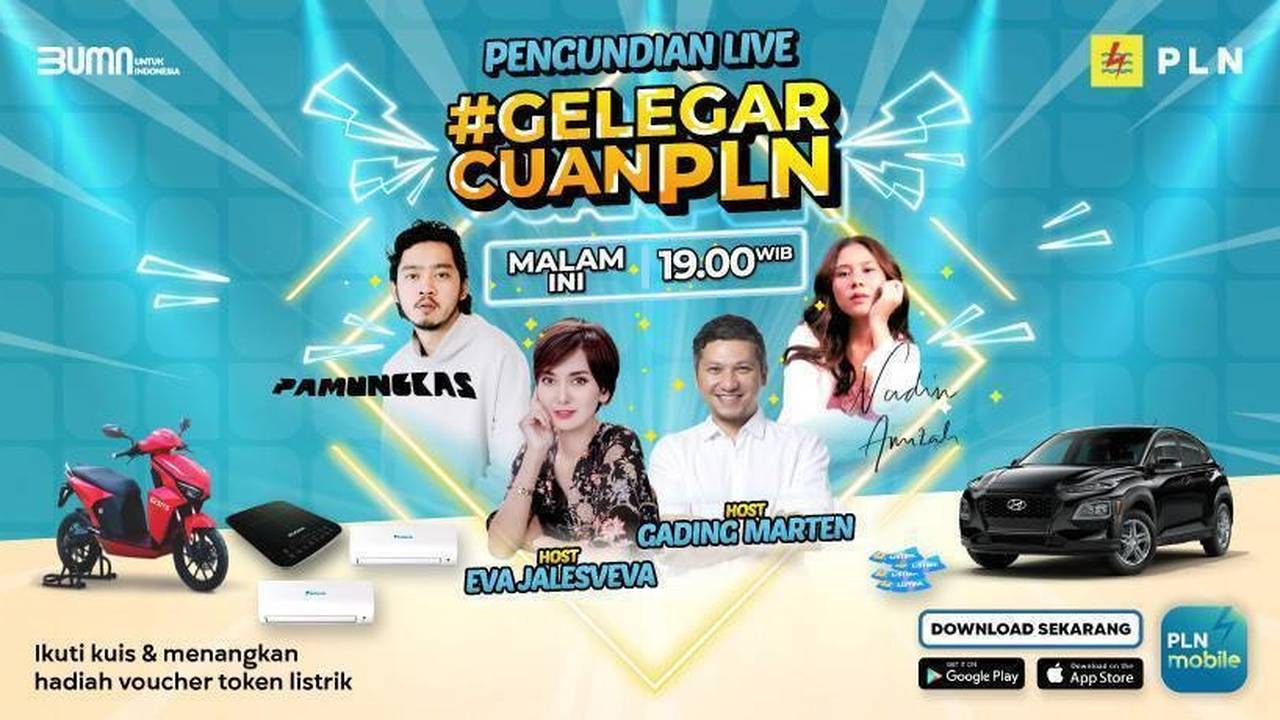 Pengundian Grand Prize Gelegar Cuan PLN Mobile