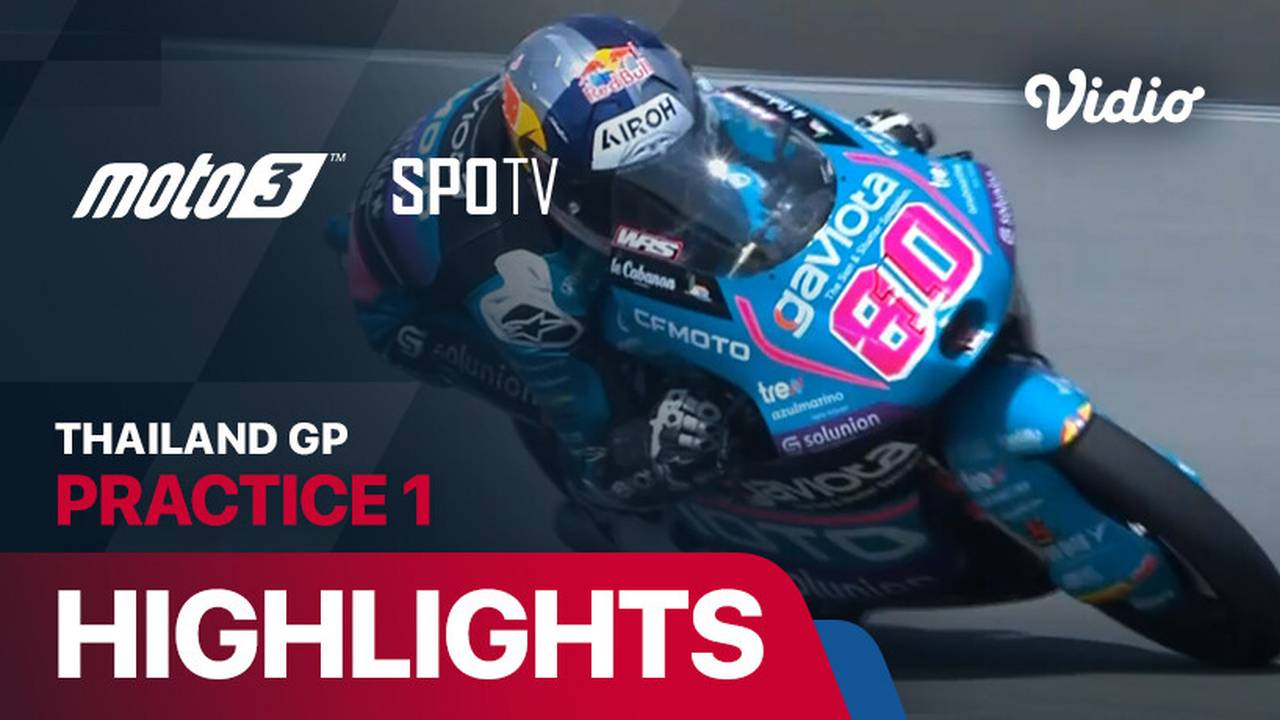 Moto3 Practice 1: MotoGP 2024 Round 18 - PT Grand Prix of Thailand ...