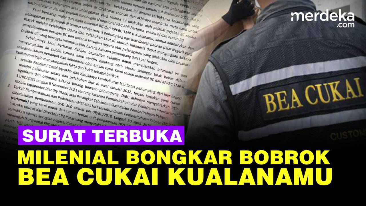 KERAS Surat Pegawai Milenial Soal Bobrok Pejabat Bea Cukai Kualanamu ...