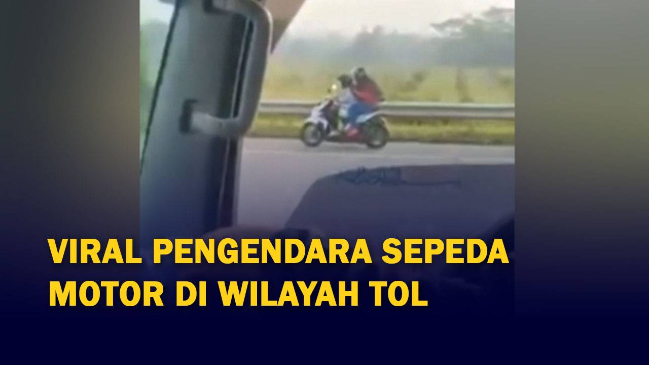 Viral! Dua Perempuan Pengendara Sepeda Motor Melaju di Wilayah Tol, Ini ...