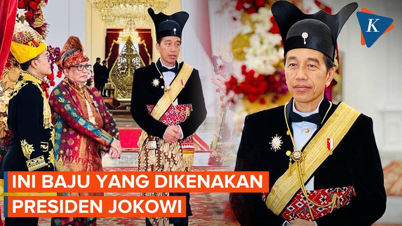 Presiden Jokowi Pakai Ageman Songkok Singkepan Ageng Di Peringatan Hut