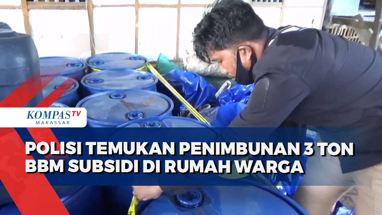 Polisi Temukan Penimbunan 3 Ton BBM Subsidi Di Rumah Warga - Kompas TV | Vidio