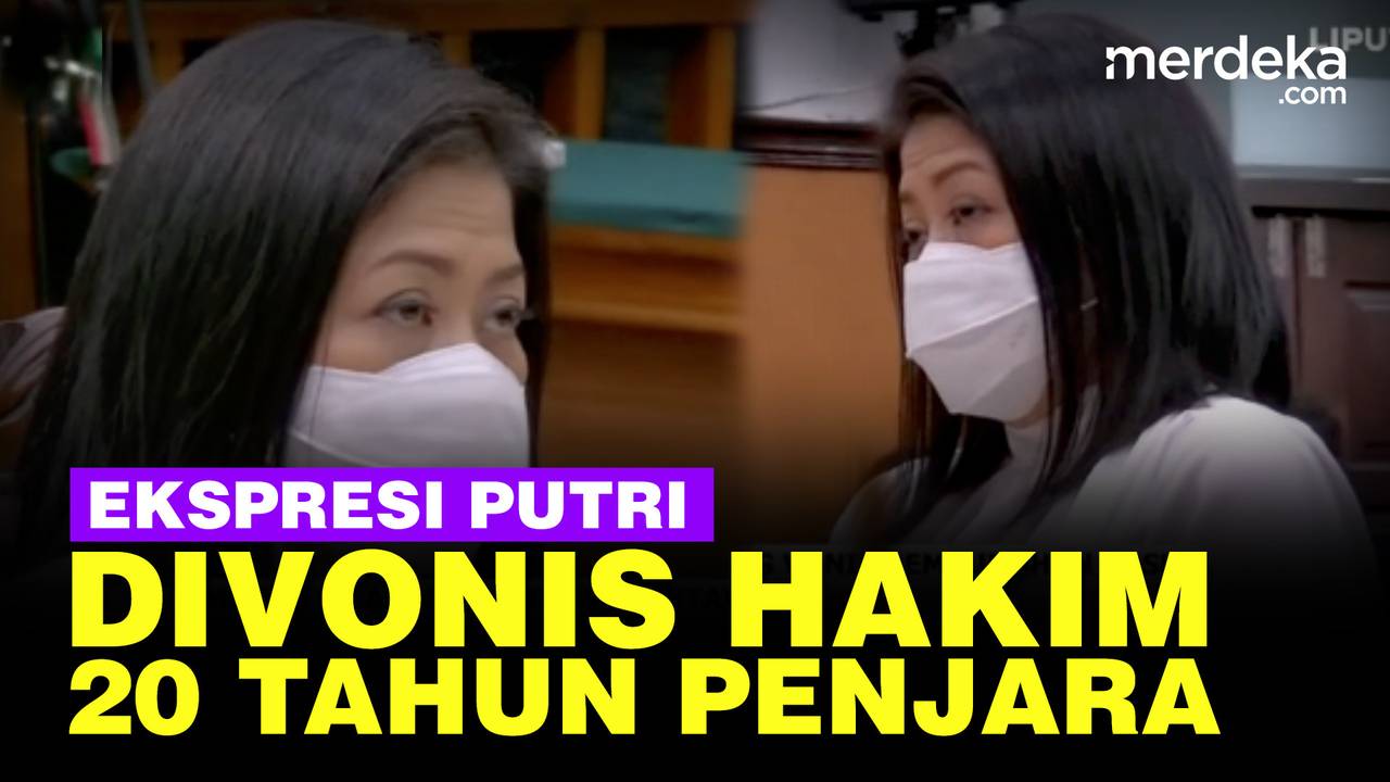 Tatapan Serius Putri Candrawathi saat Divonis Hakim 20 Tahun Penjara - merdeka | Vidio