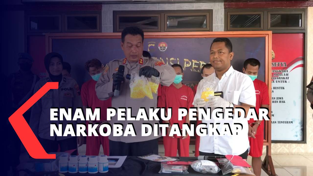 Enam Pelaku Pengedar dan Pemakai Narkoba Ditangkap - Kompas TV | Vidio