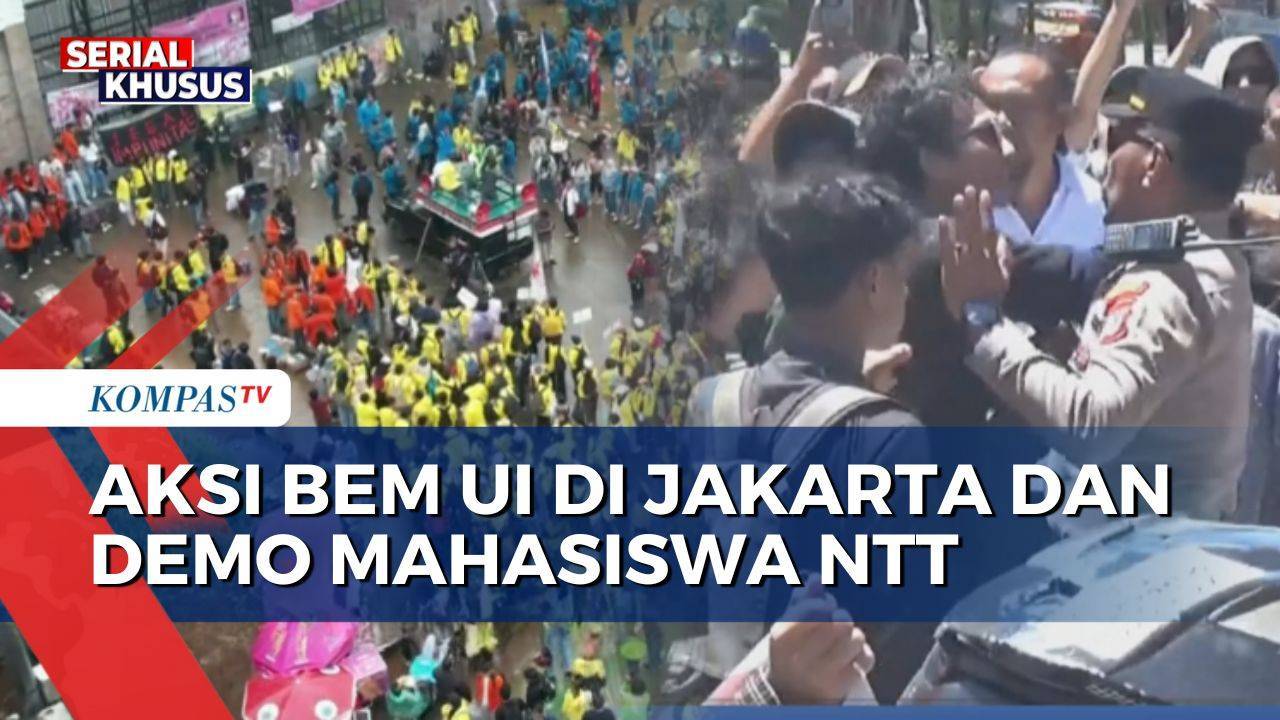 Aksi Demo: BEM UI Kritisi Jawaban Tuntutan Rakyat oleh DPR , Mahasiswa ...