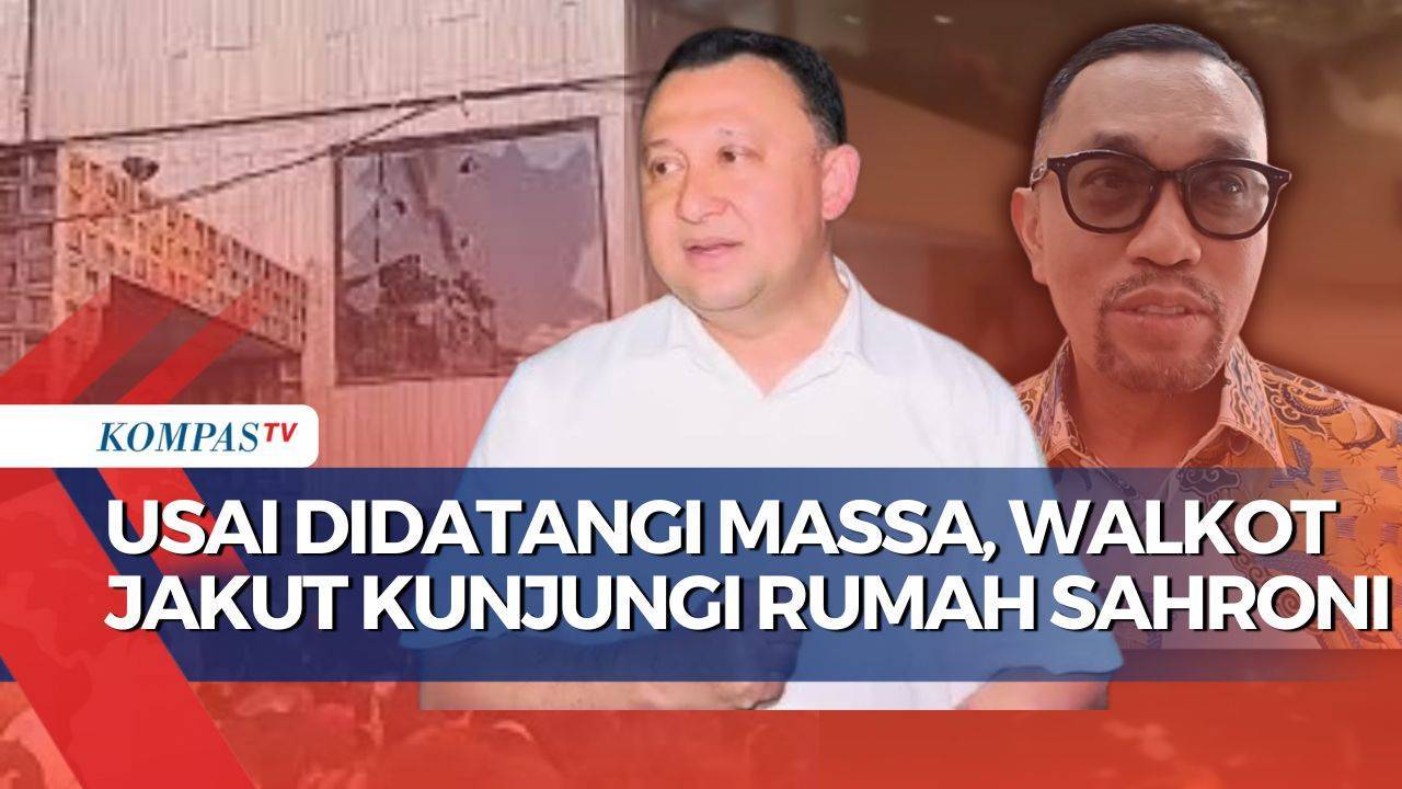 Pasca Didatangi Massa, Wali Kota Jakut Kunjungi Rumah Ahmad Sahroni ...