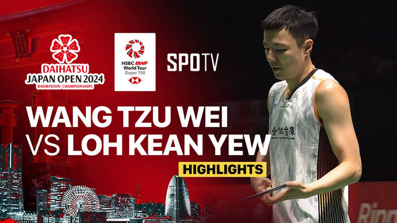 Wang Tzu Wei (TPE) vs Loh Kean Yew (SGP) - Highlights | Daihatsu Japan Open 2024 - Men's Singles ...