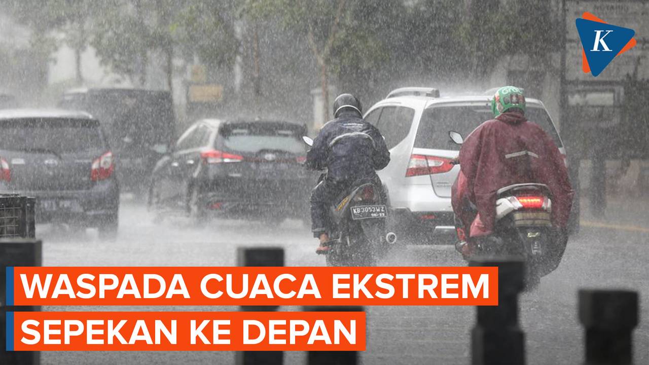 BMKG Keluarkan Peringatan Dini Potensi Cuaca Ekstrem di Jakarta Sepekan ke Depan - Kompascom | Vidio