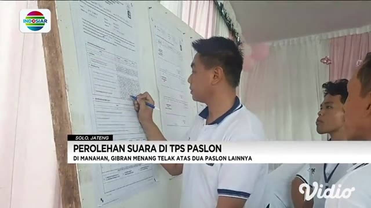 Perolehan Suara Di TPS Paslon ( Gibran ) - Indosiar Regional | Vidio