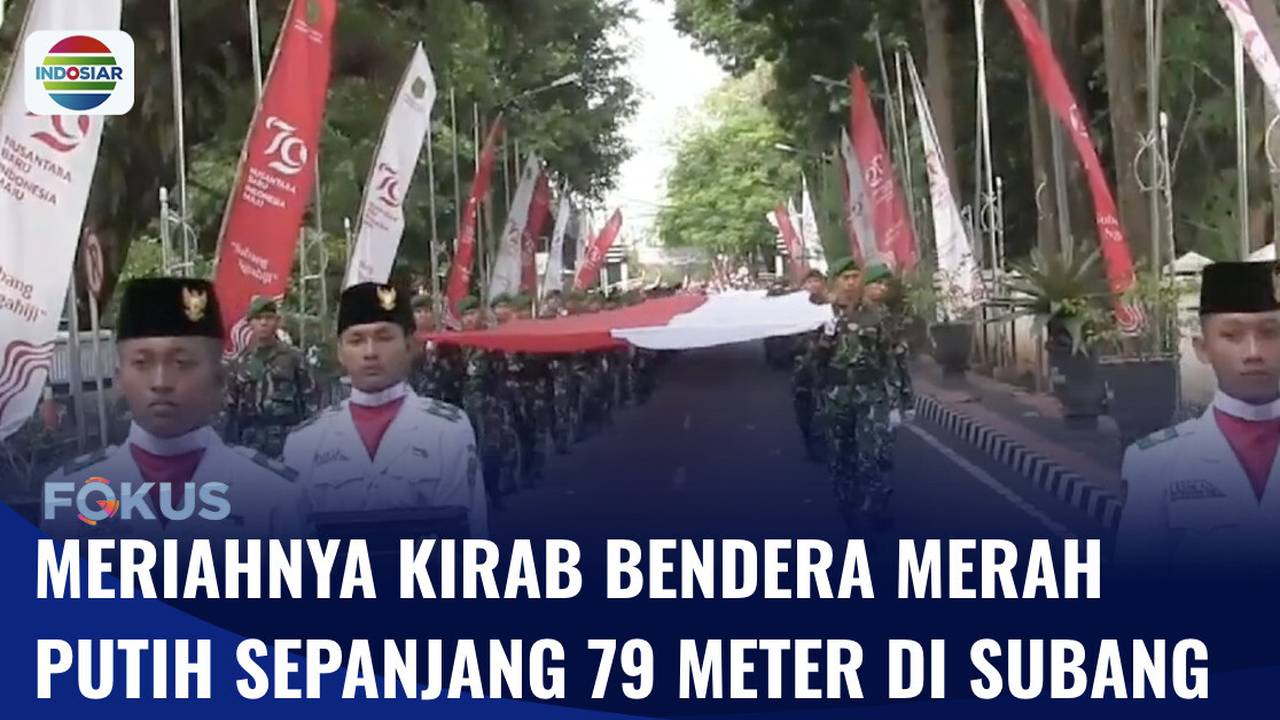 Sambut HUT RI, Ribuan Warga Subang Ikuti Kirab Bendera Merah Putih ...