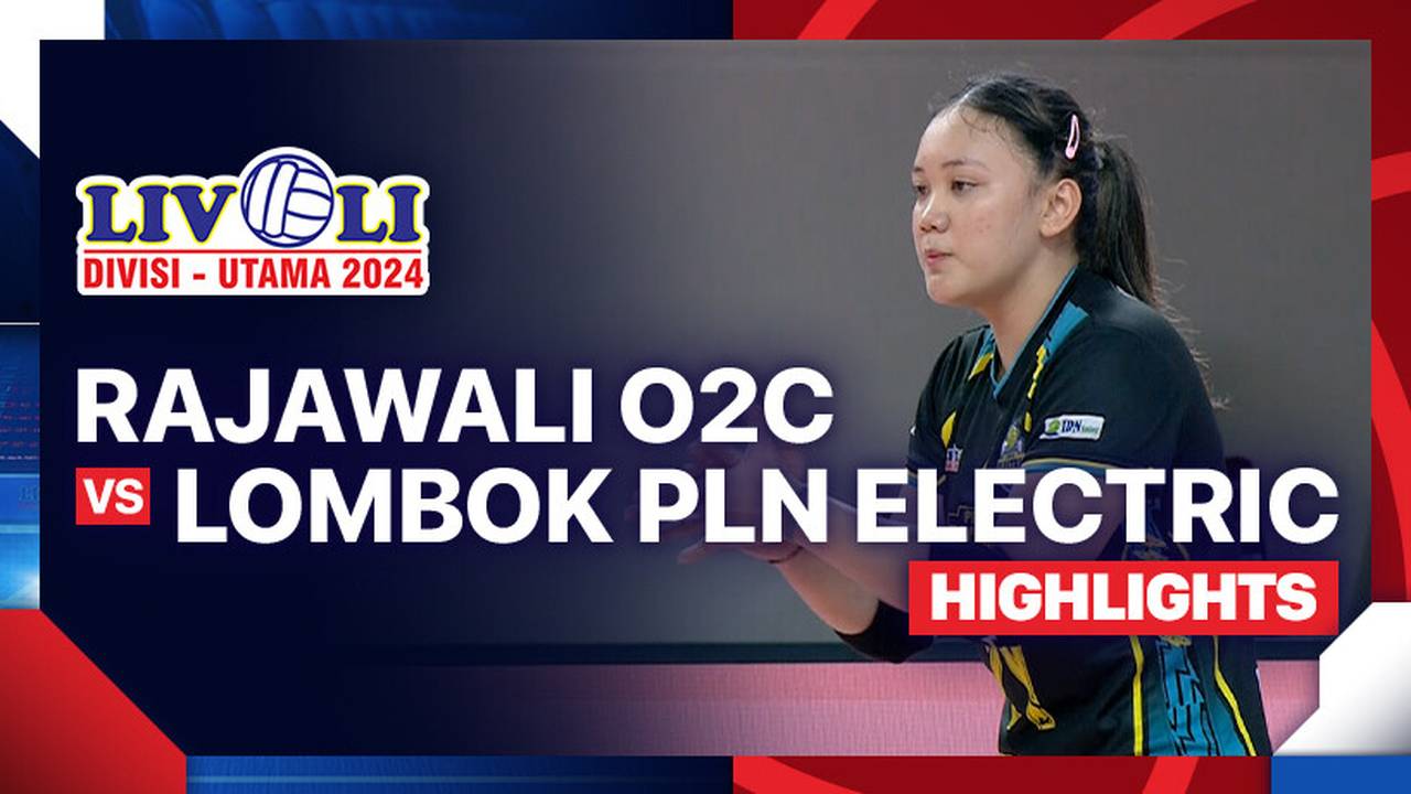 Putri: Rajawali O2C vs Lombok PLN Electric- Perebutan Peringkat Ketiga - Babak Reguler Putaran 2 ...