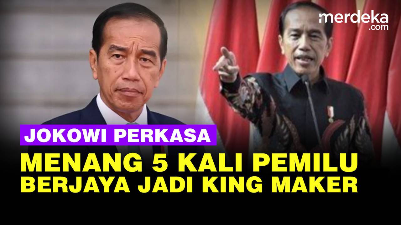 Sepak Terjang Jokowi Tak Pernah Kalah 5 Kali Pemilu Jadi King Maker