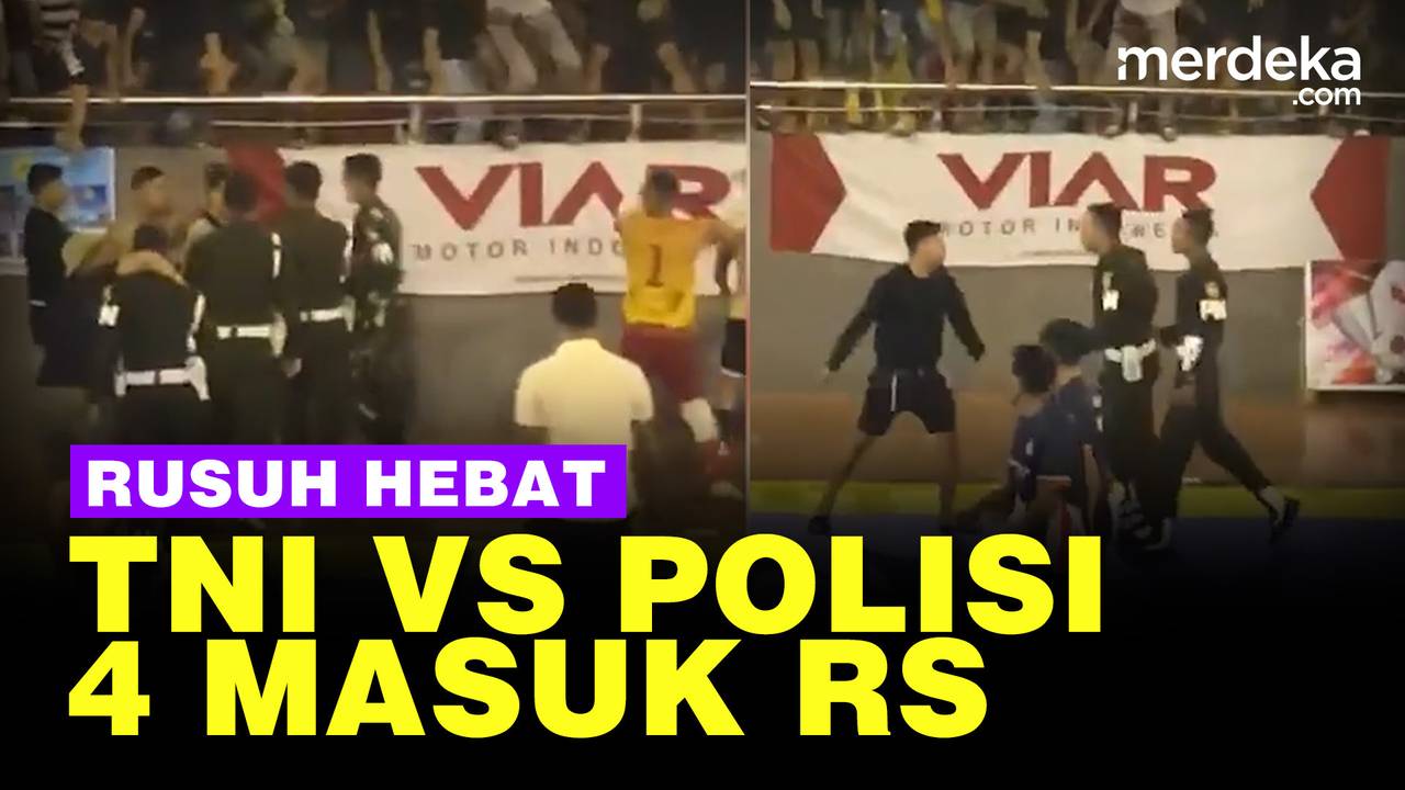 4 Polisi Masuk RS Usai Rusuh Adu Jotos, Nihil dari Kubu TNI - merdeka