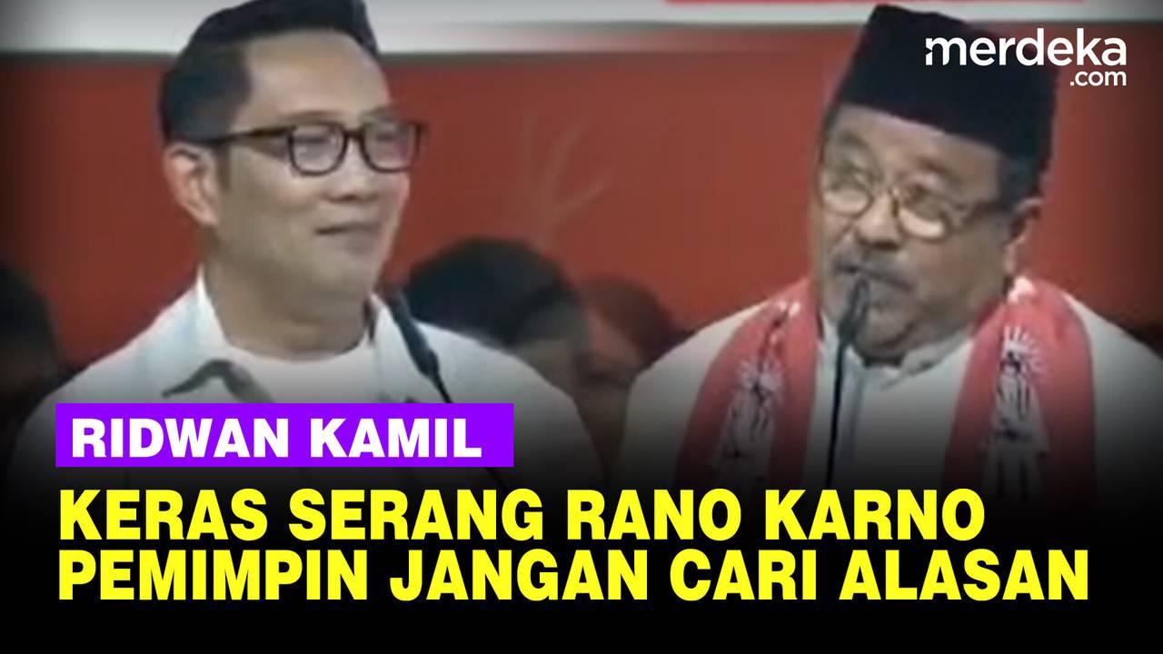 Ridwan Kamil Telak Serang Rano Karno 'Kurangnya' Banten, Sentil Pemimpin Jangan Cari Alasan ...