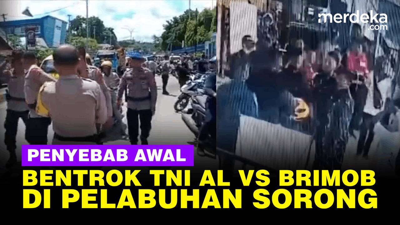 Terungkap Penyebab Bentrok Mengerikan Anggota TNI AL Vs Brimob di Pelabuhan Sorong - merdeka | Vidio