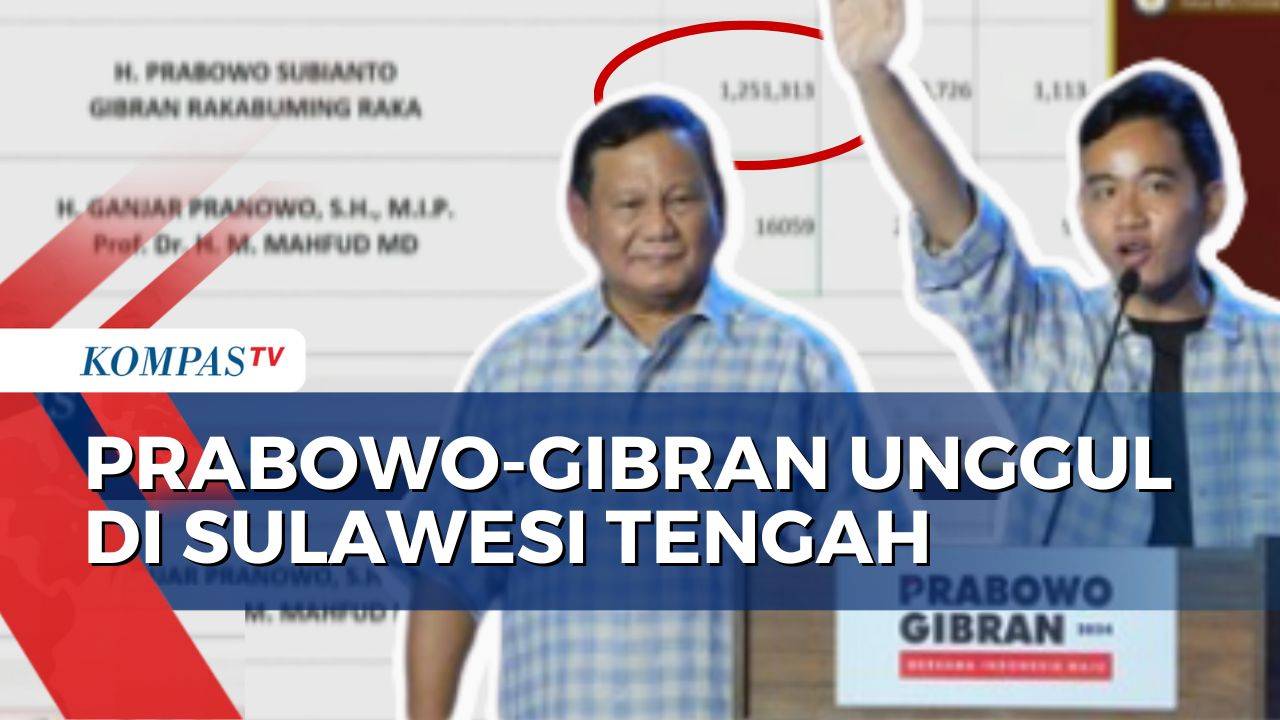 Unggul di Sulteng, Prabowo-Gibran Raih 1,2 Juta Lebih Suara - Kompas TV | Vidio