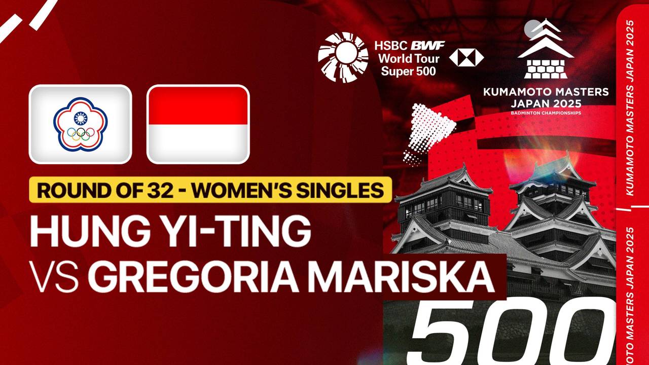 Hung Yi-Ting (TPE) vs Gregoria Mariska Tunjung (INA) - Full Match ...