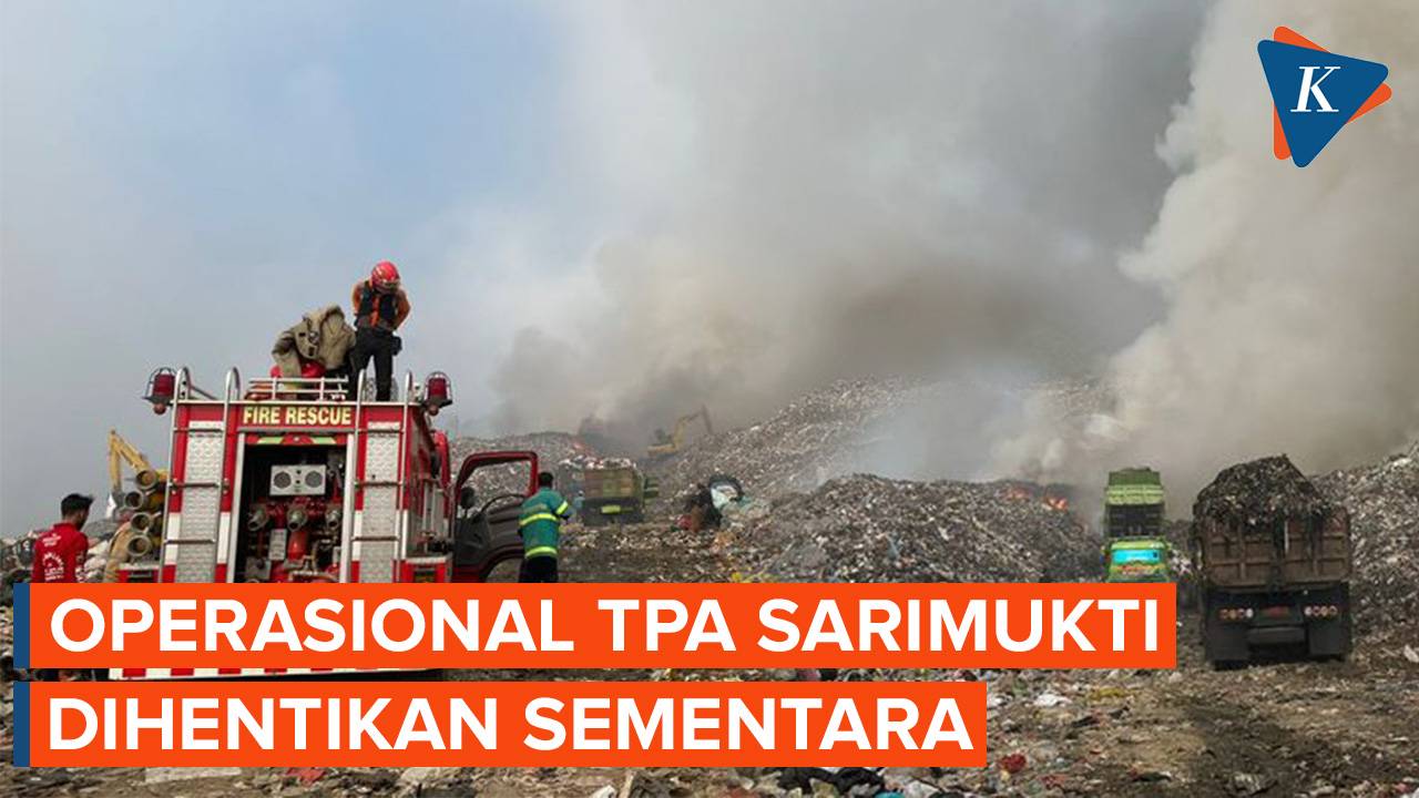 TPA Sarimukti Terbakar, Operasional Pembuangan Sampah TPA Dihentikan Sementara - Kompascom | Vidio