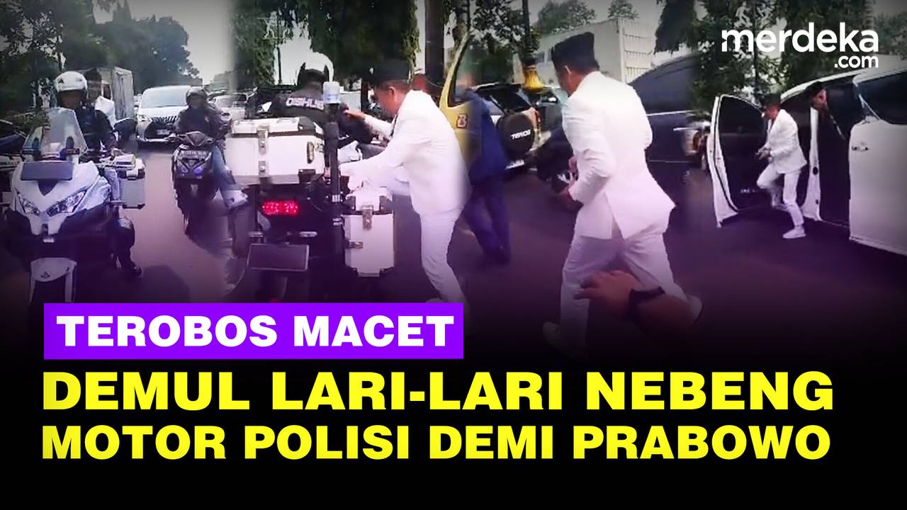 Tegang Dedi Mulyadi Lari Nebeng Motor Polisi Terobos Macet Bogor Demi ...