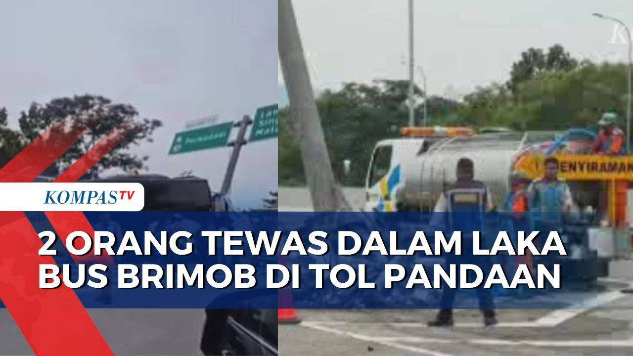 Kronologi Bus Brimob Angkut Siswa SMA 1 Porong Tabrak Tiang Pembatas Tol Pandaan-Malang - Kompas ...