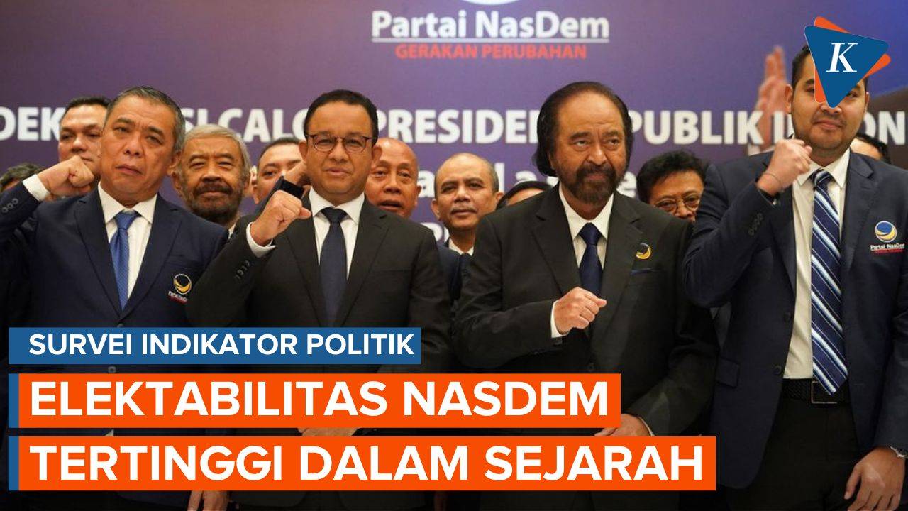 Survei Indikator Politik: Elektabilitas Nasdem di Posisi Teratas, Efek ...