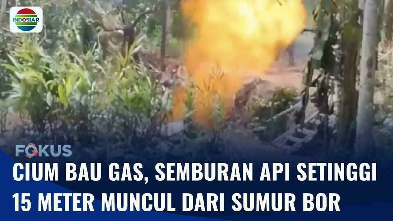 Semburan Api Setinggi 15 Meter Muncul dari Sumur Bor di Pamekasan ...