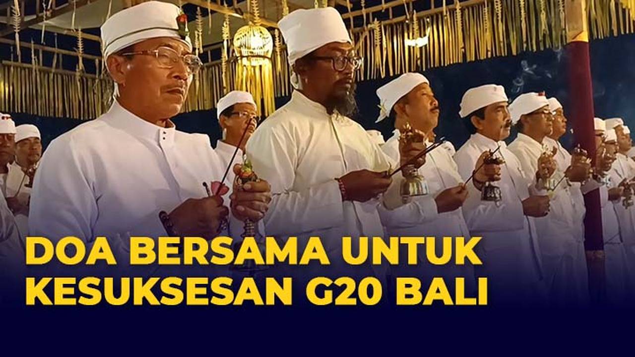 Doa Bersama Lintas Agama Jelang Ktt G20 Bali Persiapan Disebut Sudah