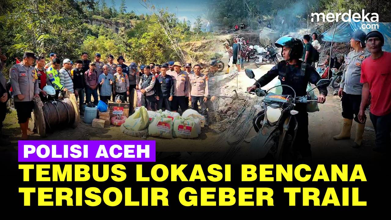 Momen Polisi Aceh Tembus Lokasi Bencana Terisolir Pakai Truk Hingga ...