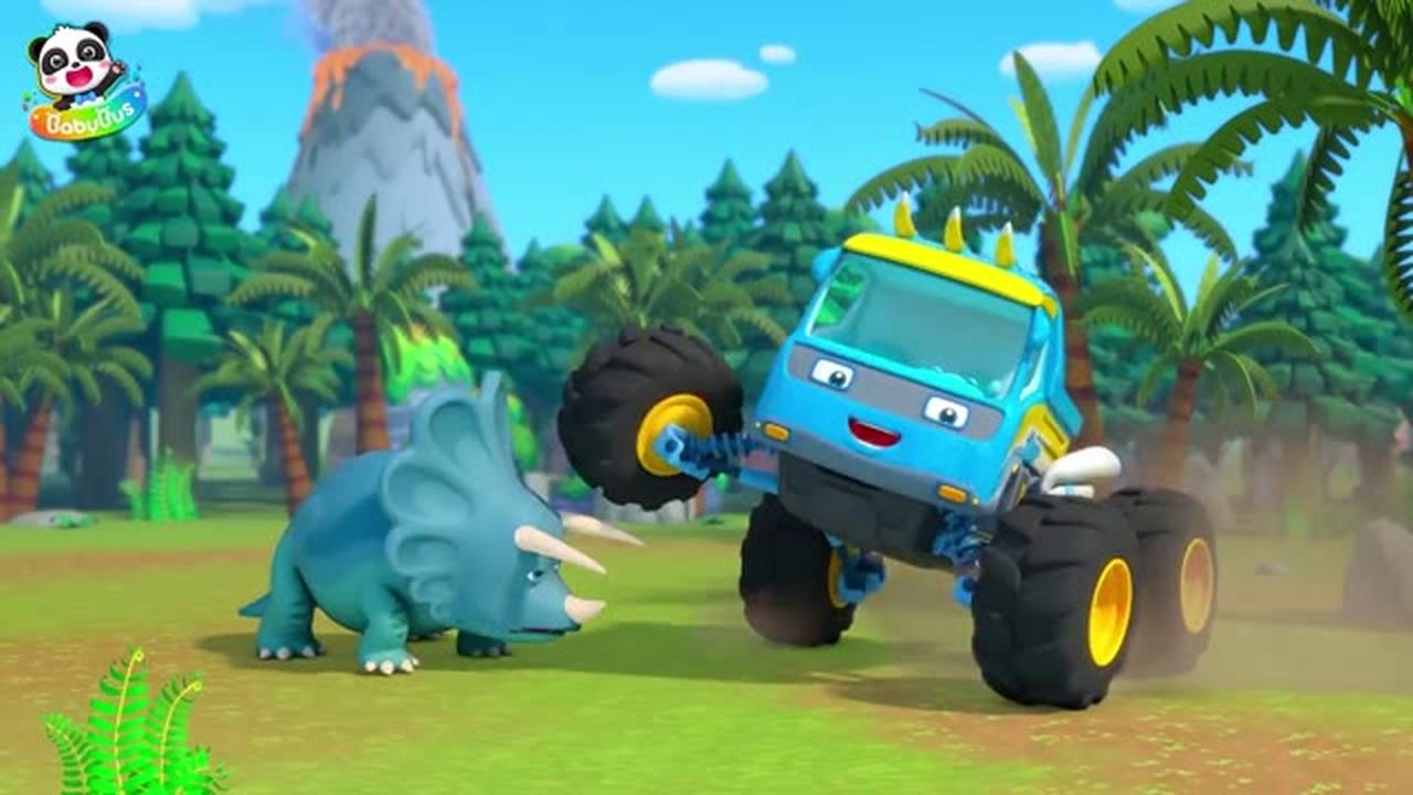 Baby Bus - Seri Mobil Monster - Mobil Monster Lebih Kuat Daripada Dino ...