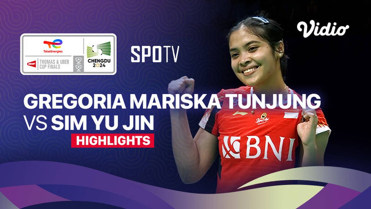 Gregoria Mariska Tunjung (INA) vs Sim Yu Jin (KOR) - Highlights | Uber Cup Chengdu 2024 - Women ...