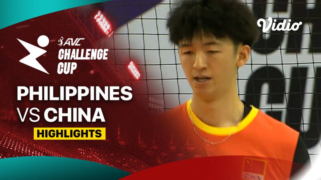 Philippines vs China - Highlights | AVC Challenge Cup for Men 2024 | Vidio