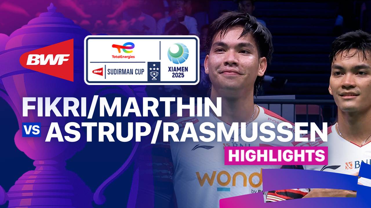 Muhammad Shohibul Fikri/Daniel Marthin (INA) vs Kim Astrup/Anders ...