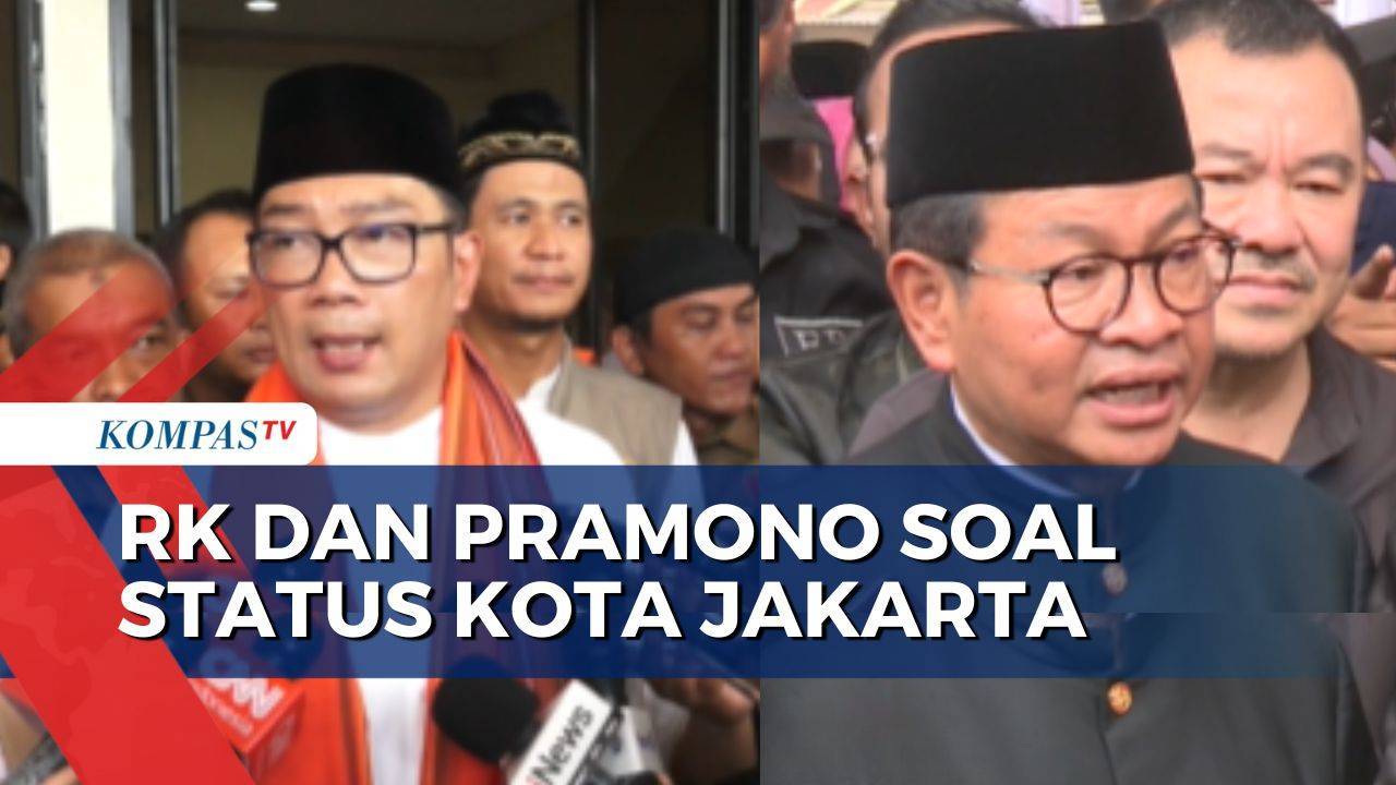 Respons Ridwan Kamil dan Pramono soal Status Ibu Kota Jakarta - Kompas TV | Vidio