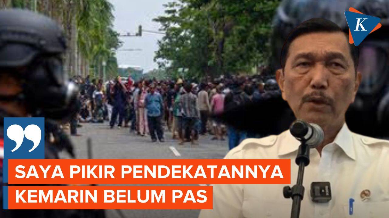 Konflik Lahan Pulau Rempang, Luhut: Rakyat Umumnya Mau, Provokator ...