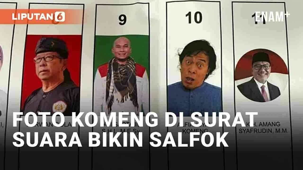 Viral Foto Komeng Di Surat Suara Pemilu Bikin Salah Fokus Liputanenam