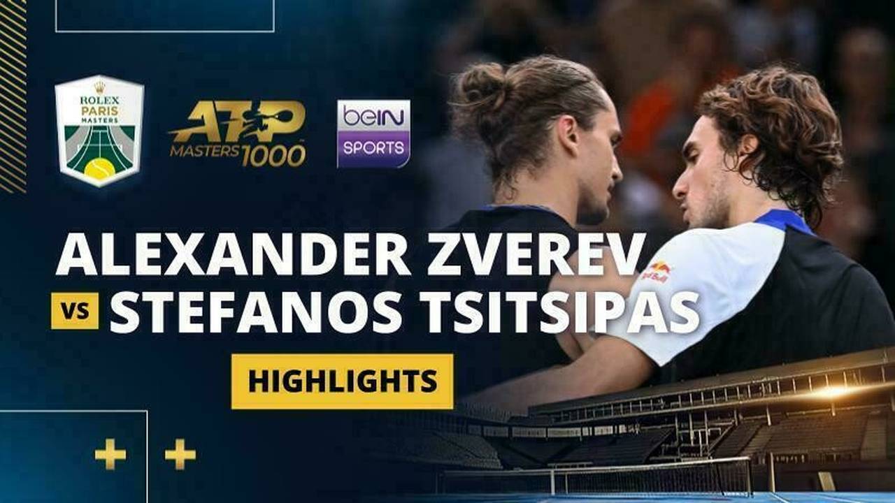 Alexander Zverev vs Stefanos Tsitsipas - Highlights | ATP Rolex Paris Masters 2024 | Vidio