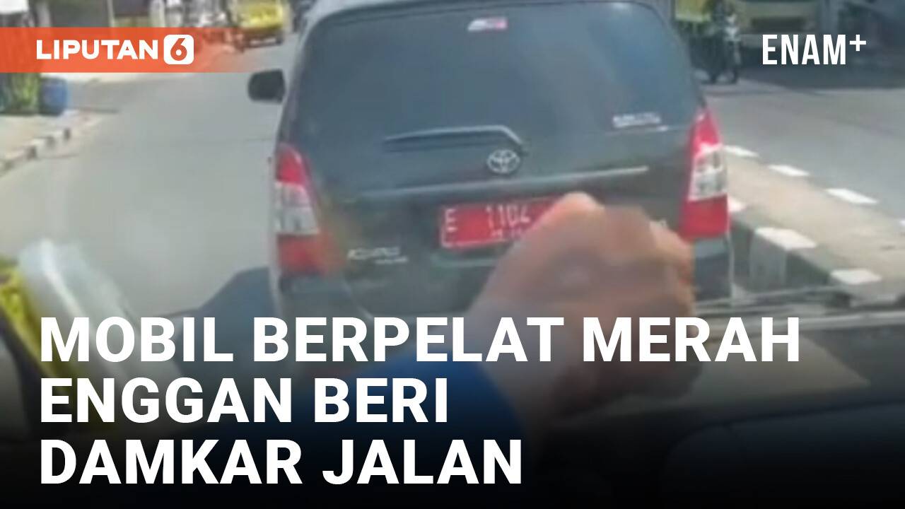Mobil Pelat Merah Halangi Damkar Meski Diklakson dan Nyalakan Sirene ...