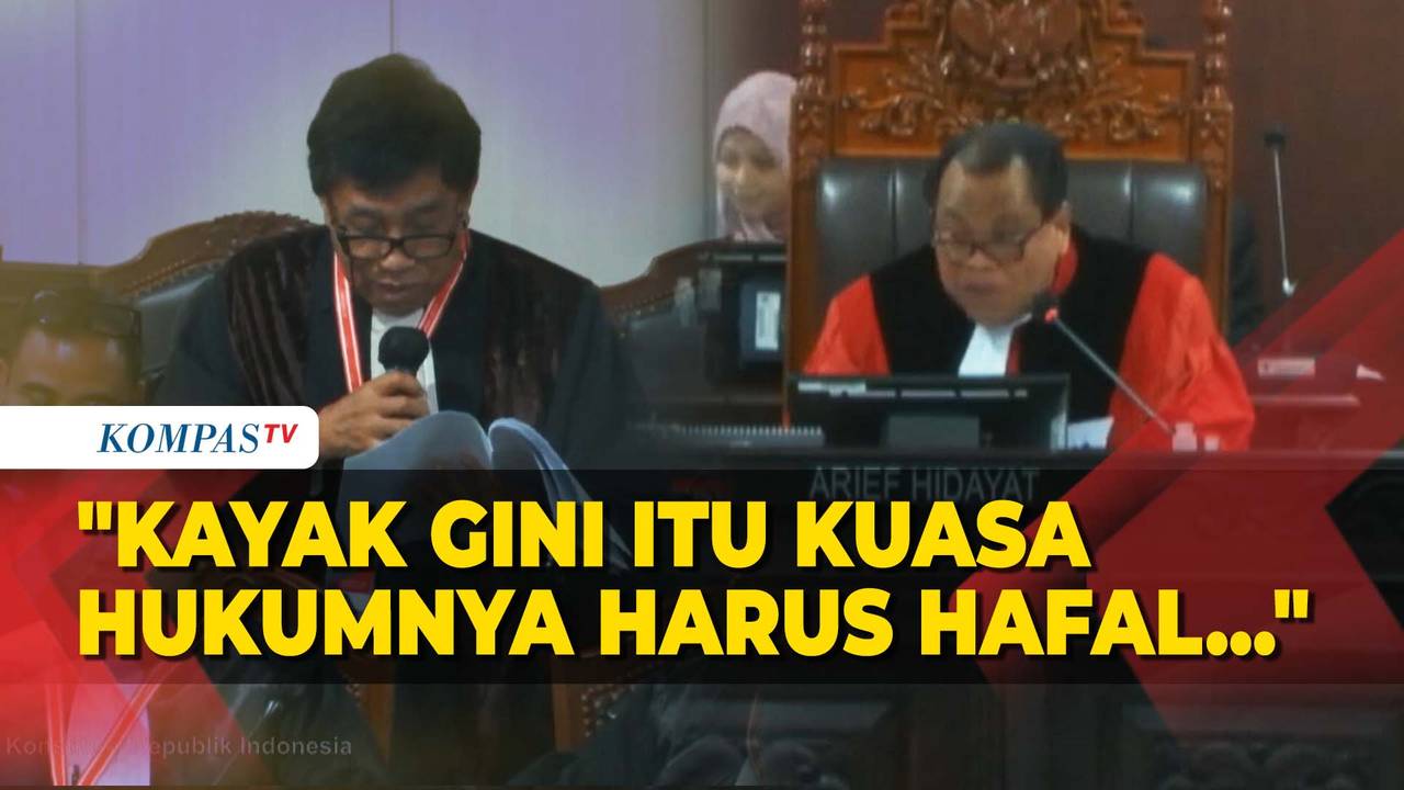 Hakim MK Arief Hidayat Tegur Kuasa Hukum Pemohon di Sidang Sengketa Pileg - Kompas TV | Vidio