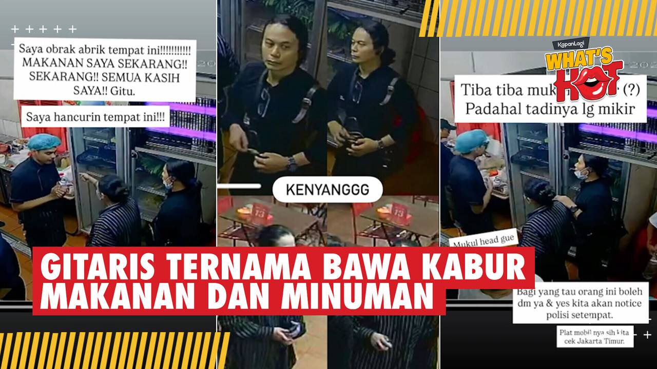 Viral Gitaris Ternama Bawa Kabur Makanan, Sempat Ancam Pegawai Restoran