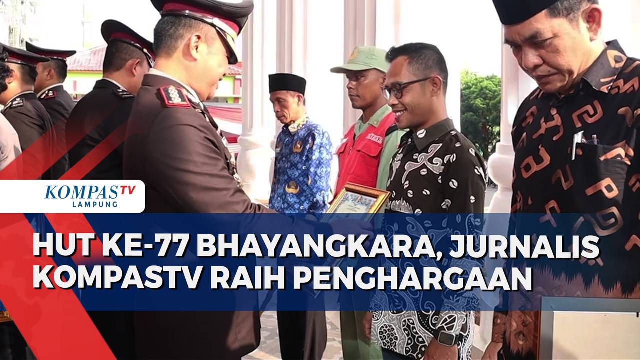 Pemberian Penghargaan di HUT ke-77 Bhayangkara - Kompas TV | Vidio