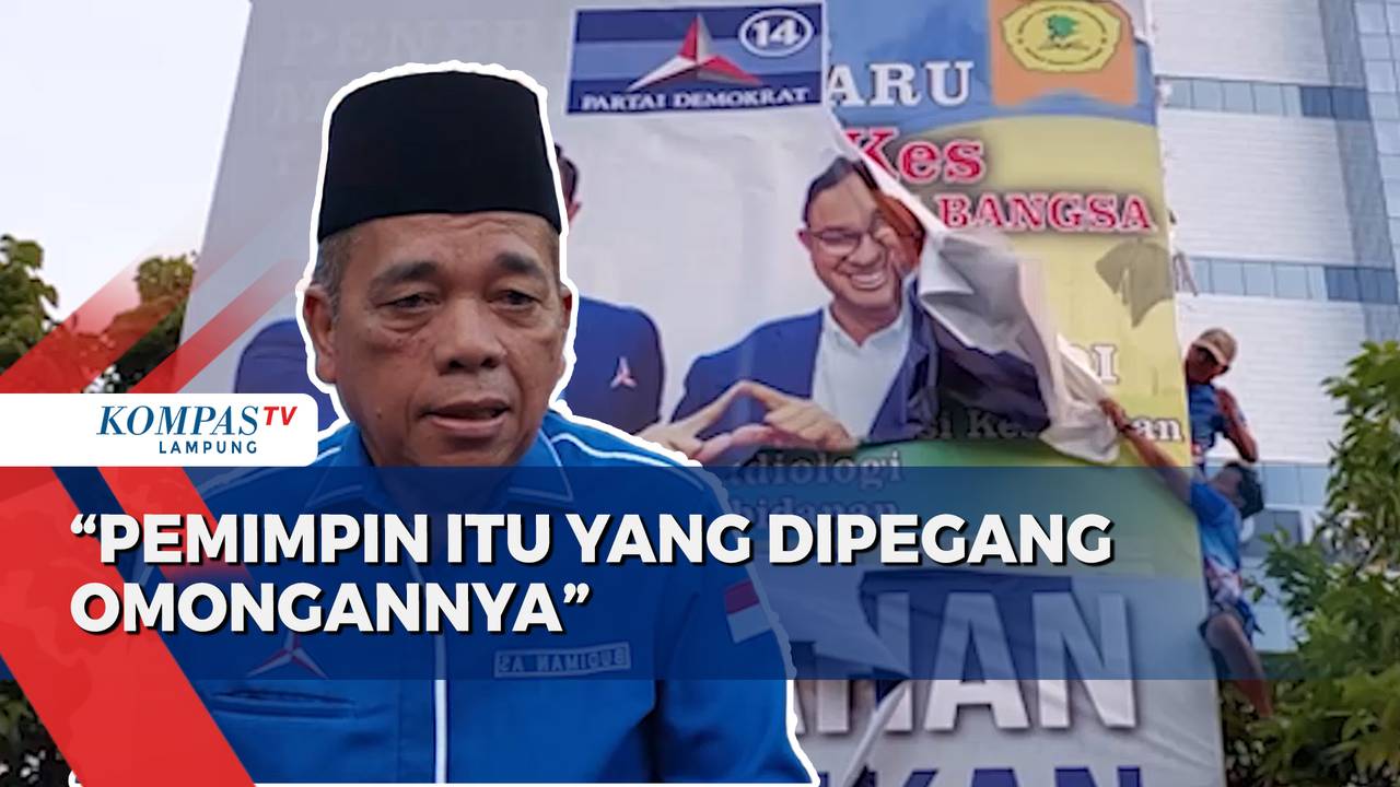 Kader Demokrat Lampung Robek Baliho Anies Baswedan - Kompas TV | Vidio