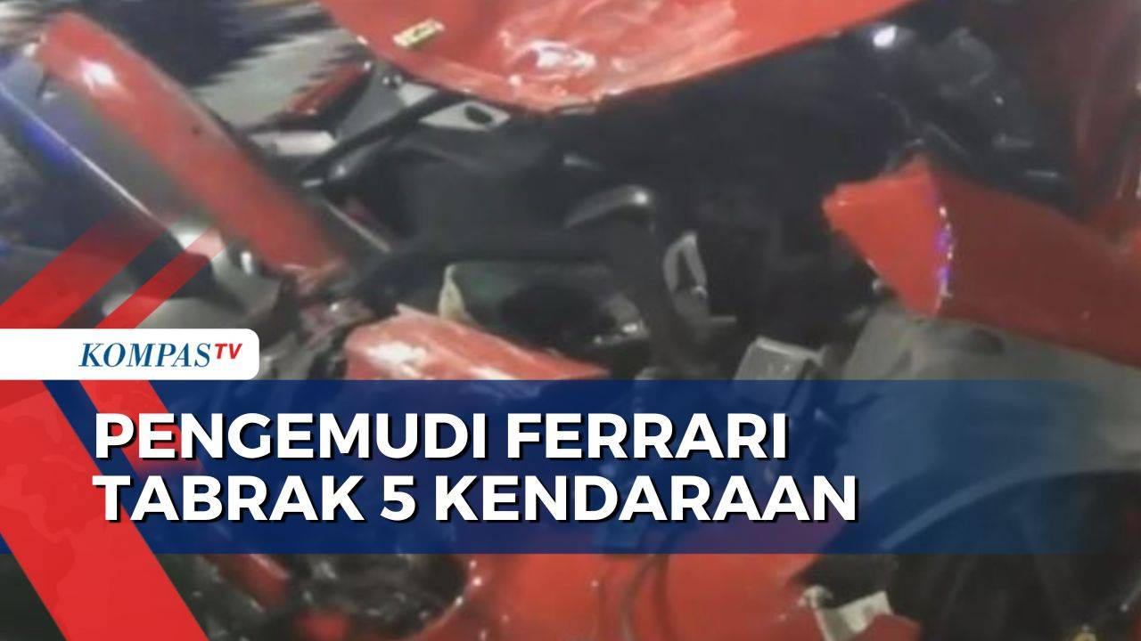 Diduga Mabuk, Pengemudi Mobil Ferrari Tabrak 5 Kendaraan di Bundaran ...