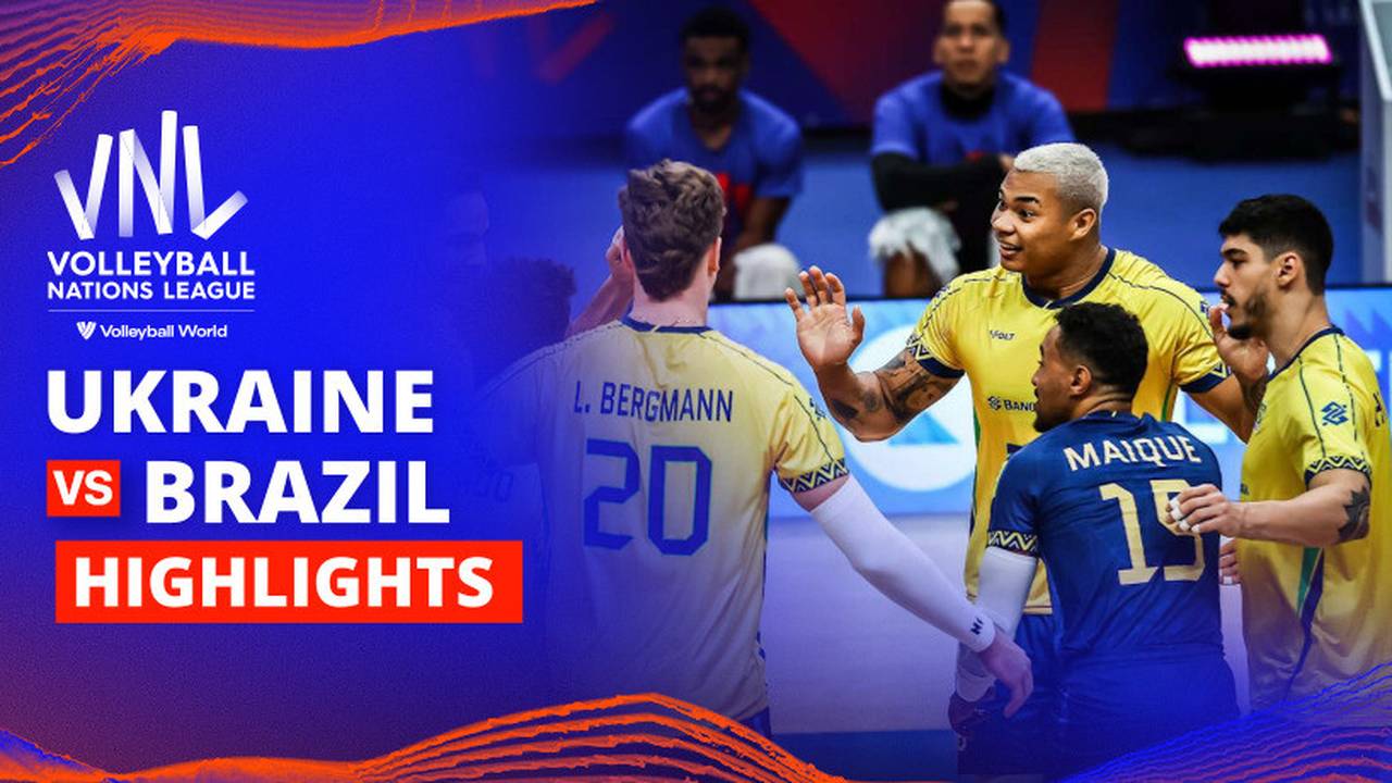 Men: Ukraine vs Brazil - Highlights | Volleyball Nations League 2025