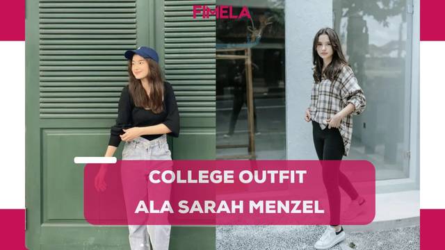 6 Inspirasi Outfit ala College dari Sarah Menzel, Cocok untuk Gaya Stylish ke Kampus | Enamplus