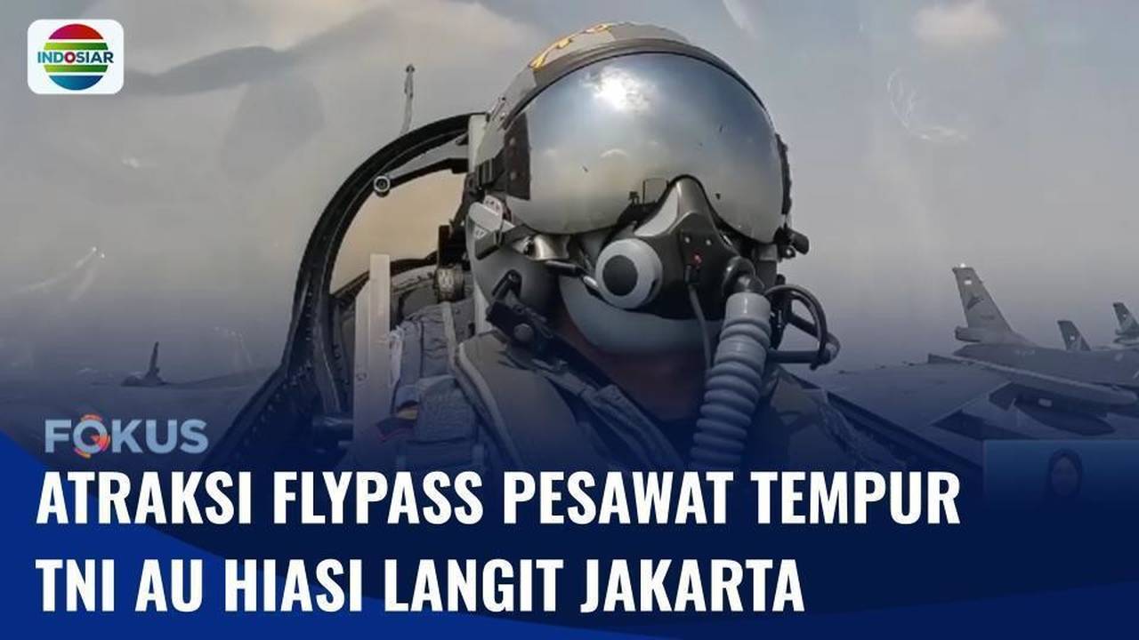 HUT ke-78 RI, Atraksi Flypass Jet Tempur TNI AU Hiasi Langit Jakarta ...