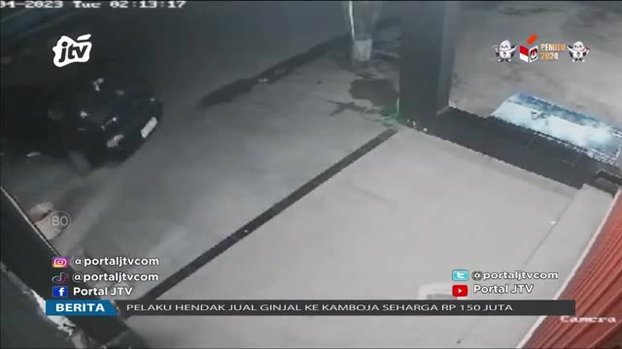 Maling Nyolong Montor Pick Up Kerekam CCTV POJOK KAMPUNG JTV | Vidio