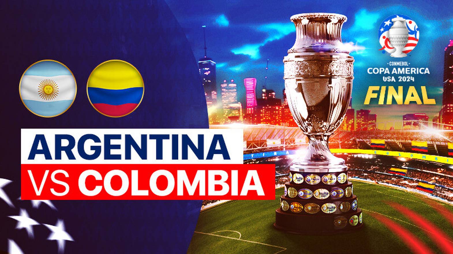 Argentina vs Colombia - Full Match | CONMEBOL Copa America USA 2024 ...